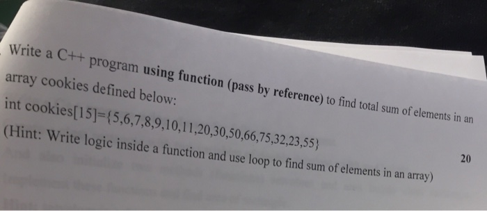 Solved Write a C++ program using function (pass by | Chegg.com