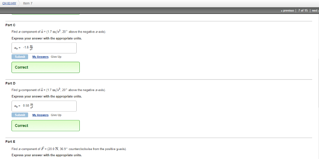 Solved Express your answer with the appropriate units ay= | Chegg.com