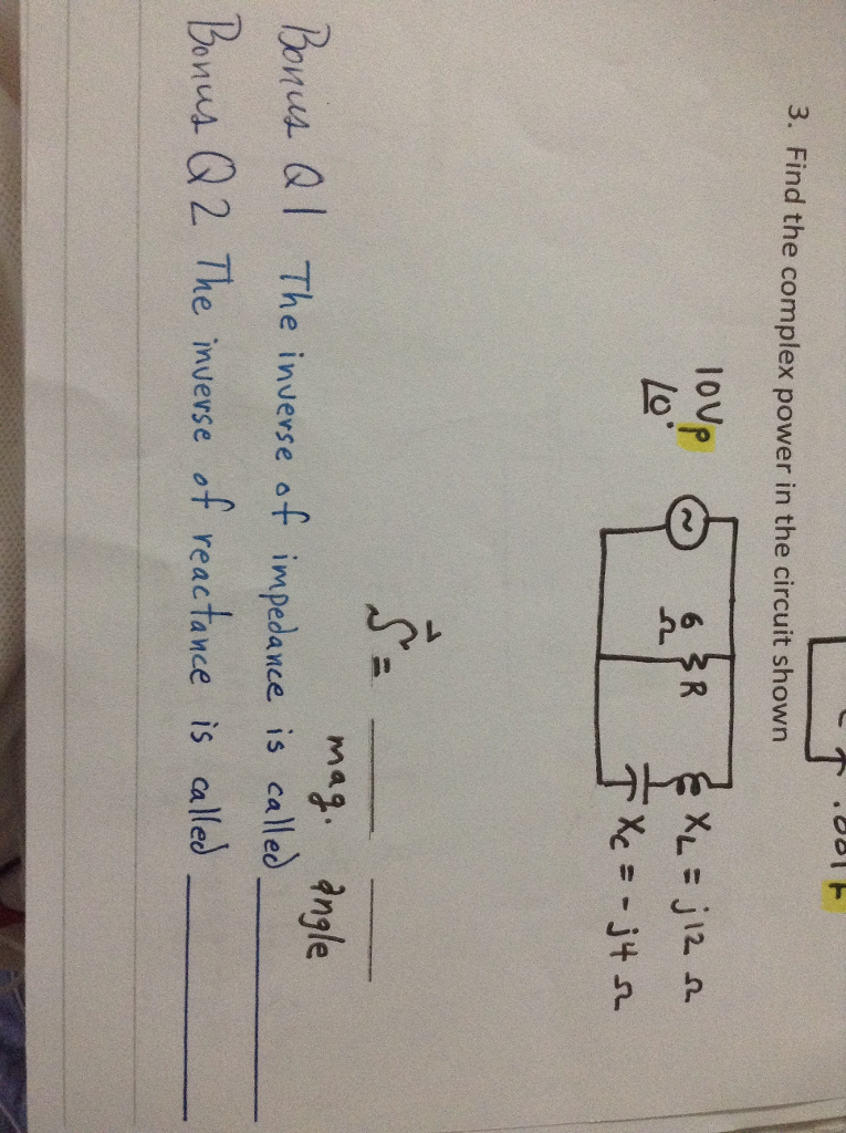 Solved Find the complex power in the circuit shown The | Chegg.com
