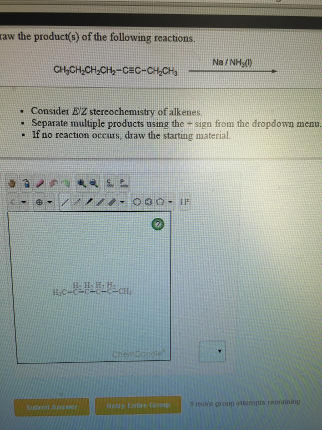 Solved Draw the product(s) of the following reactions. | Chegg.com