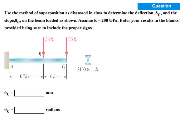 Solved Use the method of superposition as discussed in class | Chegg.com