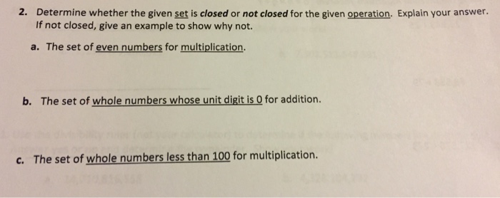 Solved Determine Whether The Given Set Is Closed Or Not 7072