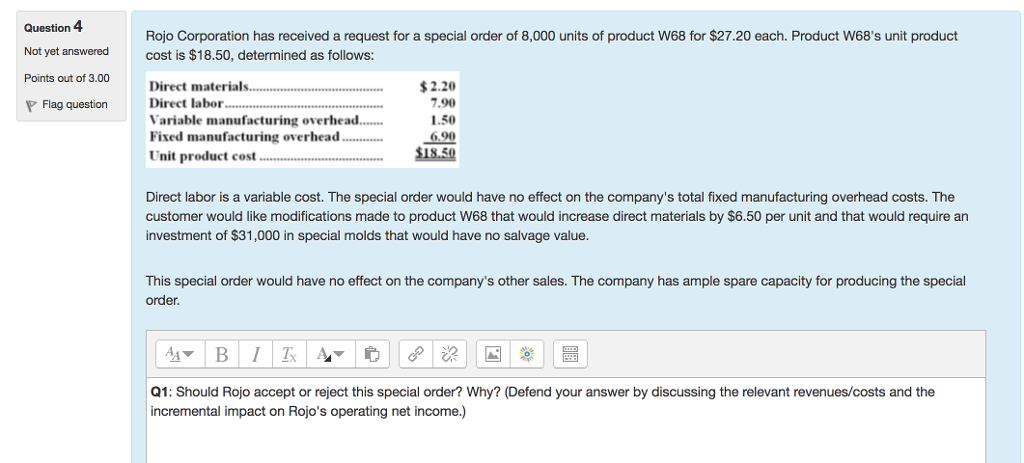 Solved Question 4 Not yet answered Points out of 3.00 P Flag | Chegg.com Solved Question 4 Not yet answered Points out of 3.00 P Flag | Chegg.com