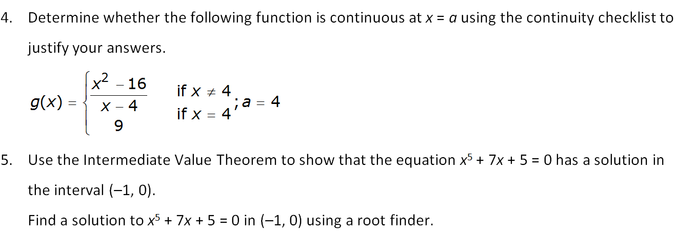 Solved Determine Whether The Following Function Is