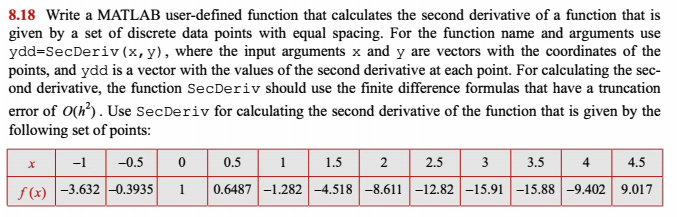 Solved 818 Write A Matlab User Defined Function That 7644