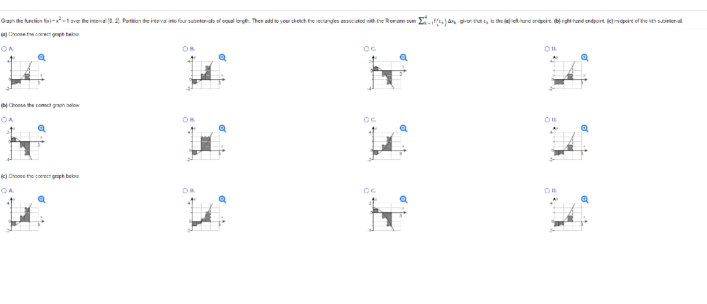 Solved Graph he function f(x) = x^2 - 1 over the interval | Chegg.com