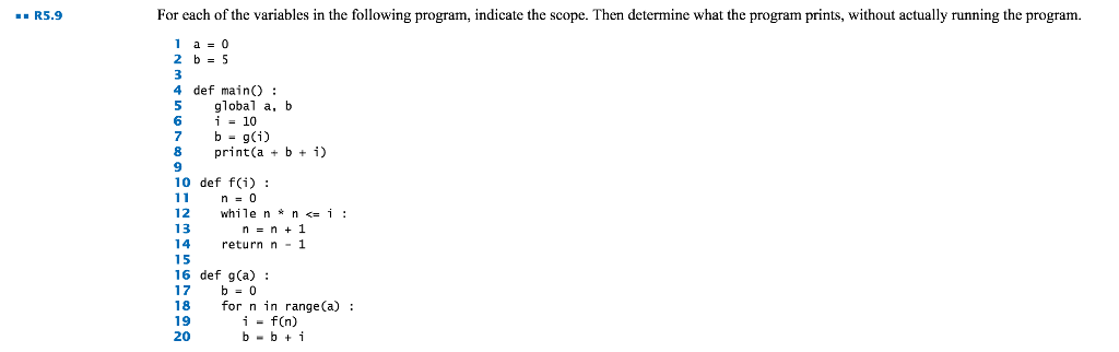 Solved On Python: For each of the variables in the following | Chegg.com