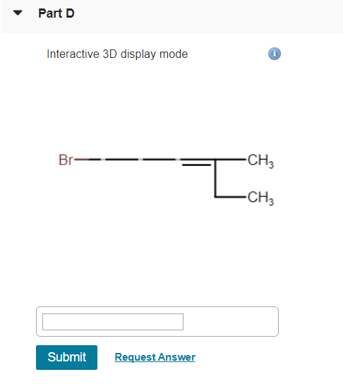 Solved Part A Interactive 3D display mode CH 3 CH3 | Chegg.com