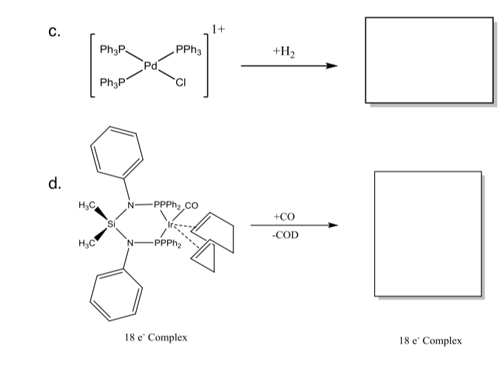 Solved C. 1+ Ph3P PPh3 +H Pd Ph3P Cl d. HaC +CO Si Irs-- | Chegg.com