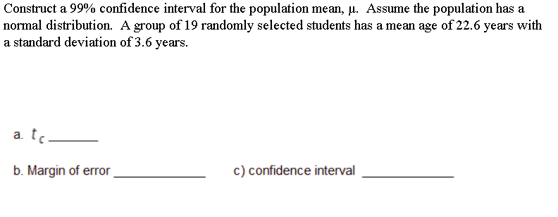 Solved Construct a 99% confidence interval for the | Chegg.com