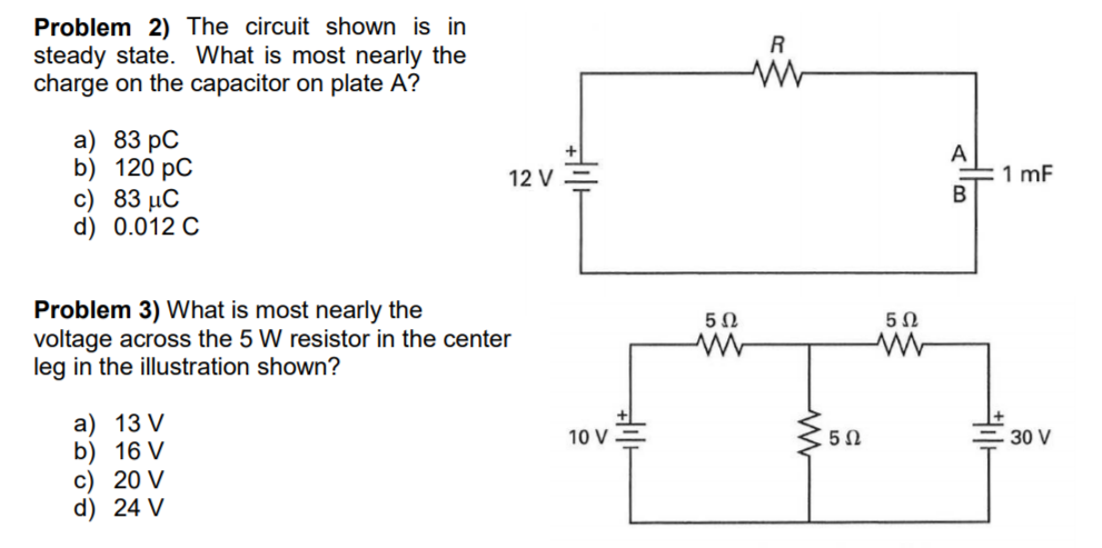 Solved Problem 2 The Circuit Shown Is In Steady State What