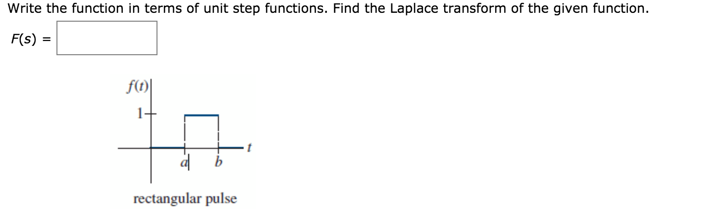 Solved Write The Function In Terms Of Unit Step Functions
