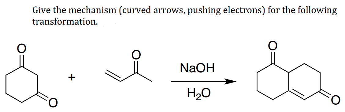 Solved Give the mechanism (curved arrows, pushing electrons) | Chegg.com
