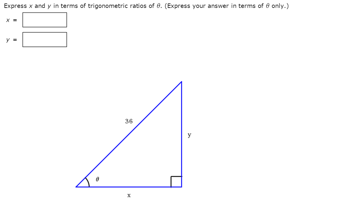 Solved Find the side labeled x. find the side labeled x. | Chegg.com