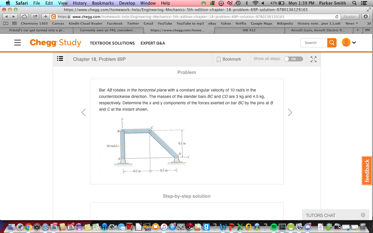 Solved Safari File Edit View History Bookmarks Develop | Chegg.com