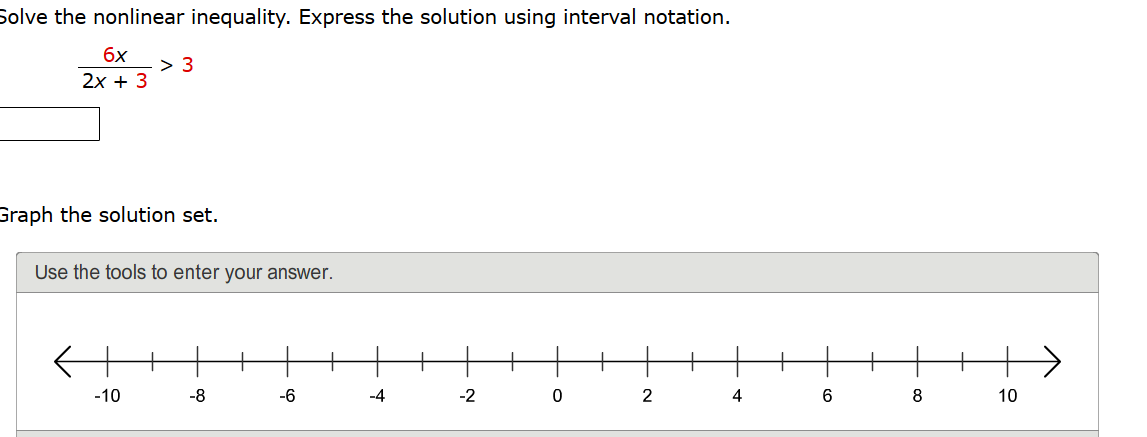 Solved Solve the linear inequality. Express the solution | Chegg.com