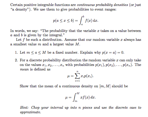 Solved Certain positive integrable functions are continuous | Chegg.com