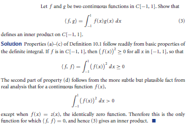 Solved Find the norm fl of for)- using the inner product on | Chegg.com