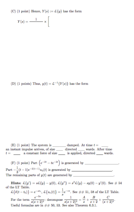 Solved 1. Use the Laplace transform to solve the IVP y'(0) | Chegg.com