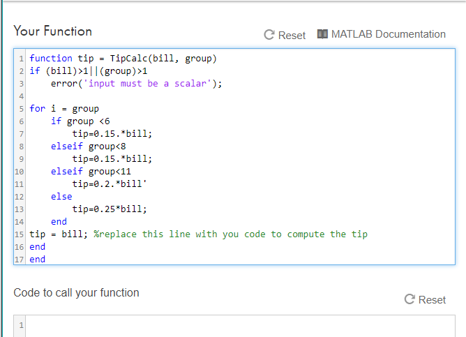Solved I am getting an error for the error('input must be a | Chegg.com