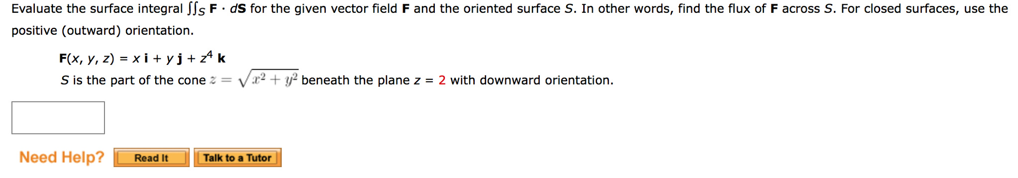 Solved Evaluate the surface integral double integral_S F | Chegg.com