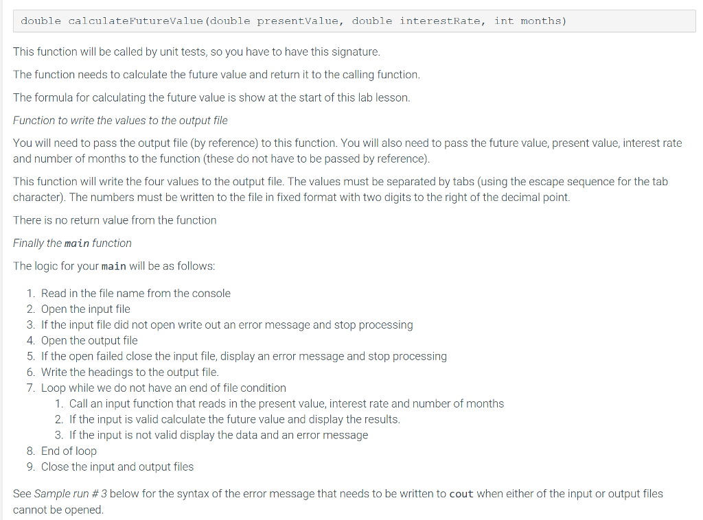 Solved In lab lesson 8 part 2 you calculated the present | Chegg.com