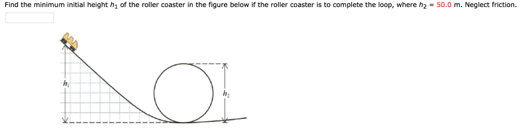 Solved Find the minimum initial height h_1 of the roller | Chegg.com
