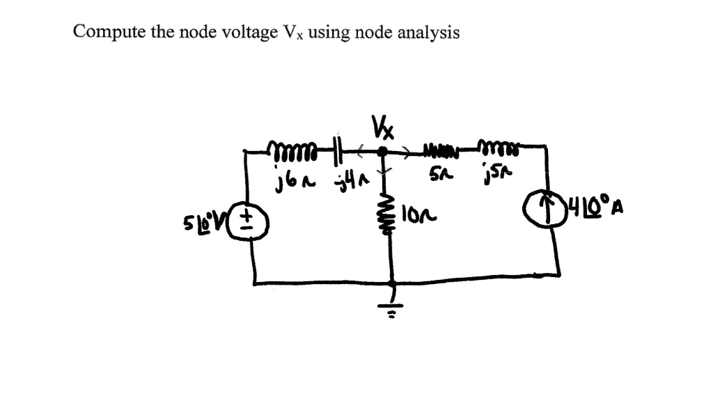 Solved Compute the node voltage Vx using node analysis | Chegg.com