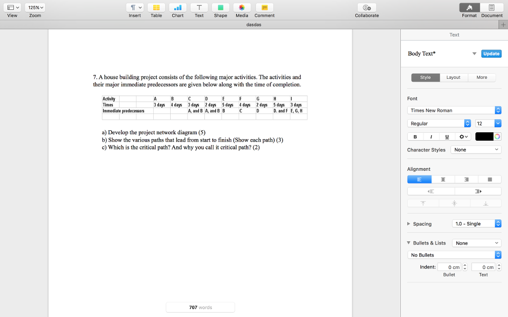 Solved 125% v View Zoom InsertTable Chart TextShape Media | Chegg.com