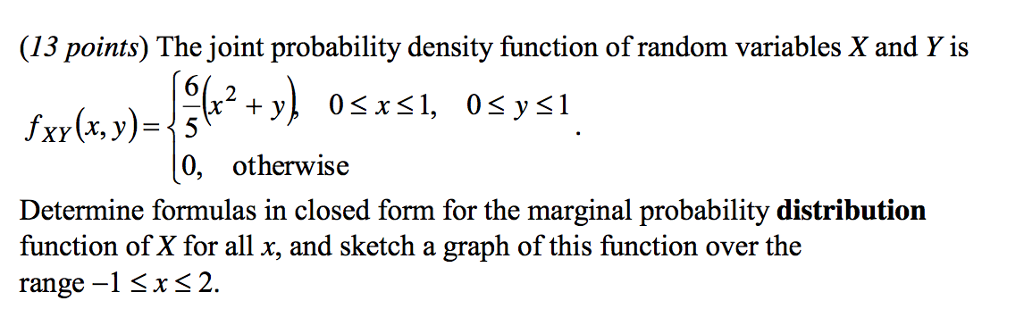 Solved: 6) The Joint Probability Density Function Of X And BB1