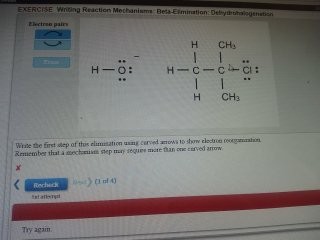 Solved EXERCISE Wniting Reaction Mechanisms Bet-Elmination | Chegg.com