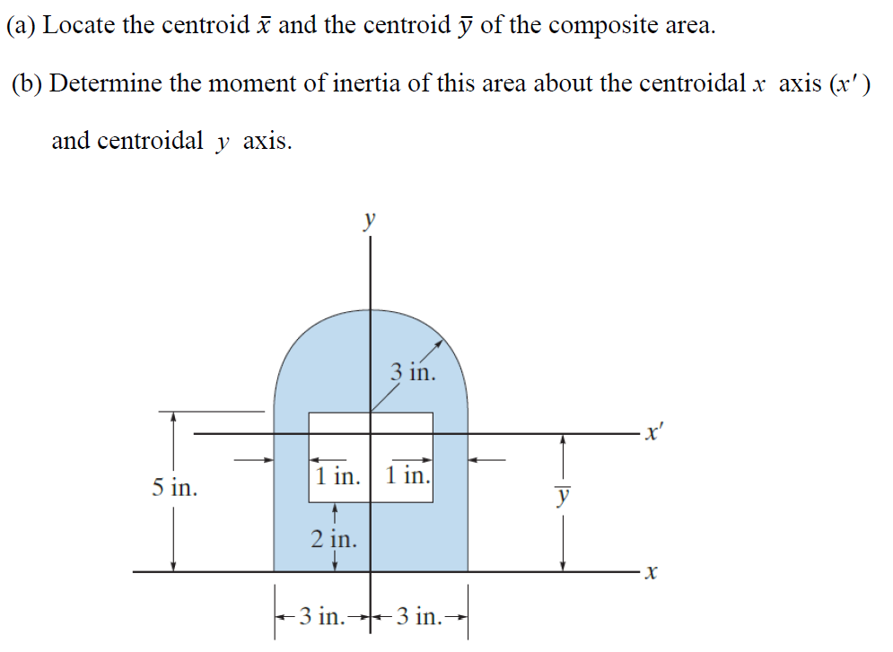Solved (a) Locate the centroid x and the centroid y of the | Chegg.com