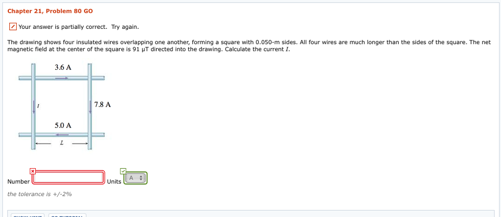 Solved Chapter 21 Problem 80 Go 2 Your Answer Is Partially 3802
