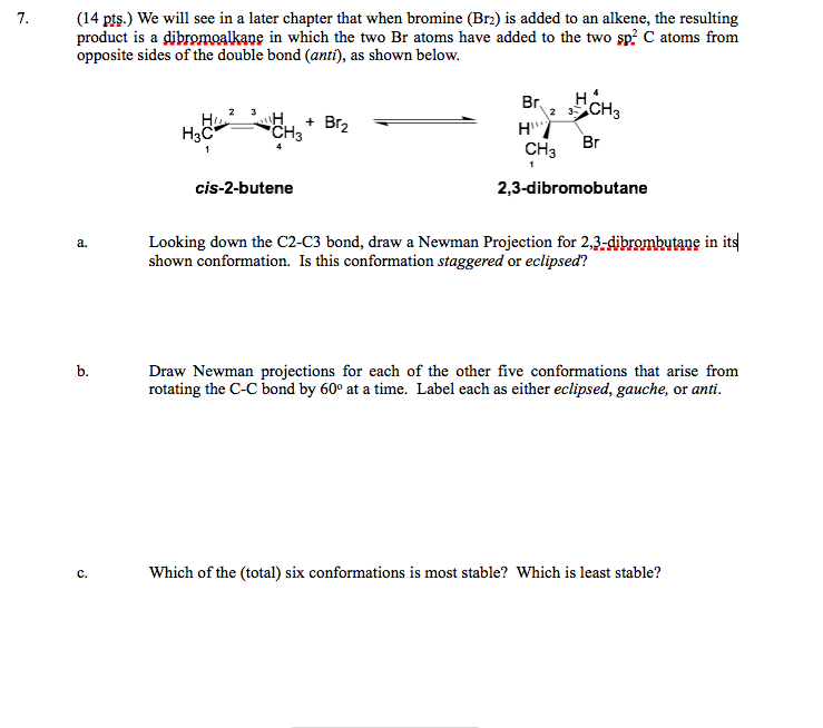 Solved 7. (14 pts.) We will see in a later chapter that when | Chegg.com