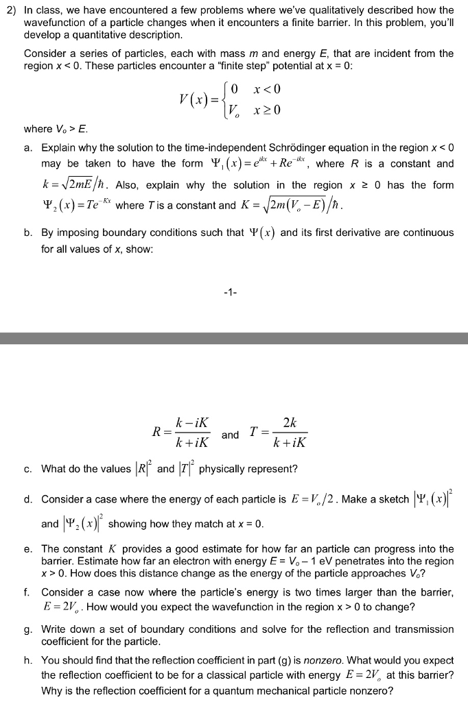 Solved 2) In class, we have encountered a few problems where | Chegg.com