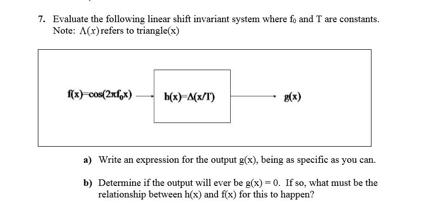 Solved Evaluate the following linear shift invariant system | Chegg.com