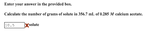 Solved Calculate the number of grams of solute in 356.7 mL | Chegg.com