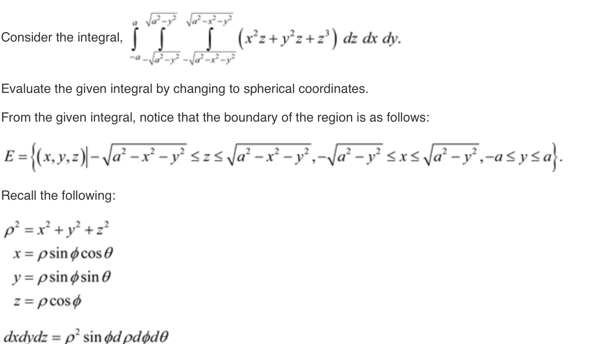 Solved Consider the integral, Evaluate the given integral by | Chegg.com