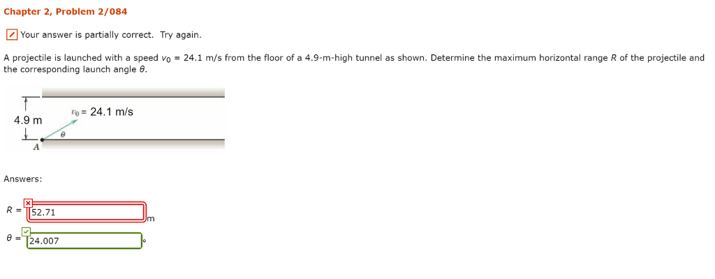 Solved Chapter 2, Problem 2/084 Your answer is partially | Chegg.com