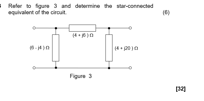Solved Refer to figure 3 and determine the star-connected | Chegg.com