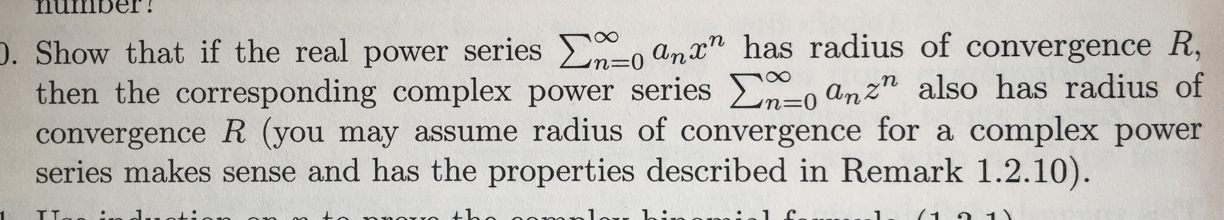 Solved Show that if the real power series sigma^infinity_n = | Chegg.com
