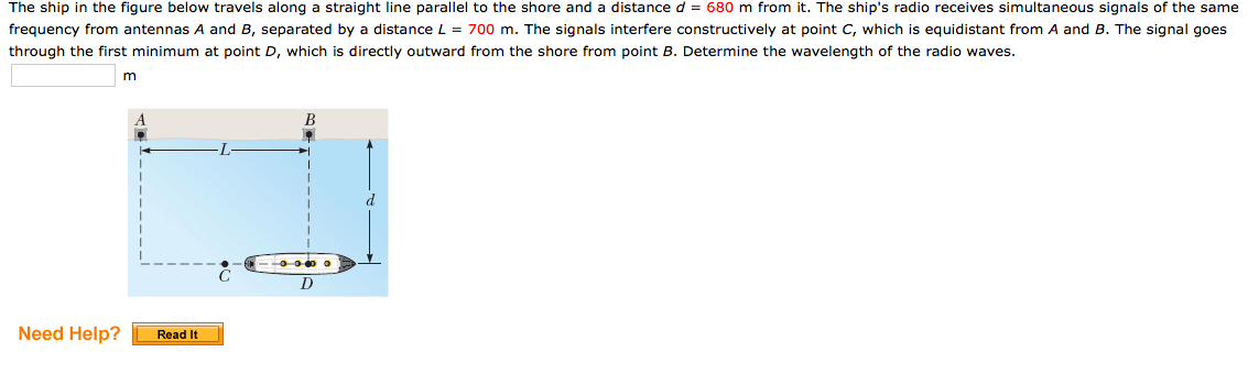 Solved The ship in the figure below travels along a straight | Chegg.com