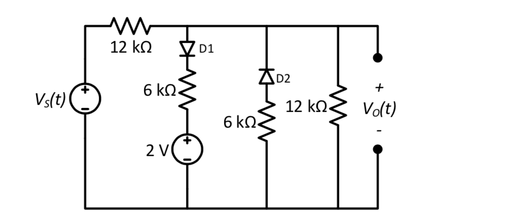 Solved Consider the ideal diode circuit. Derive functions | Chegg.com