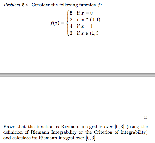 Solved Consider the following function f: f(x) = Prove | Chegg.com