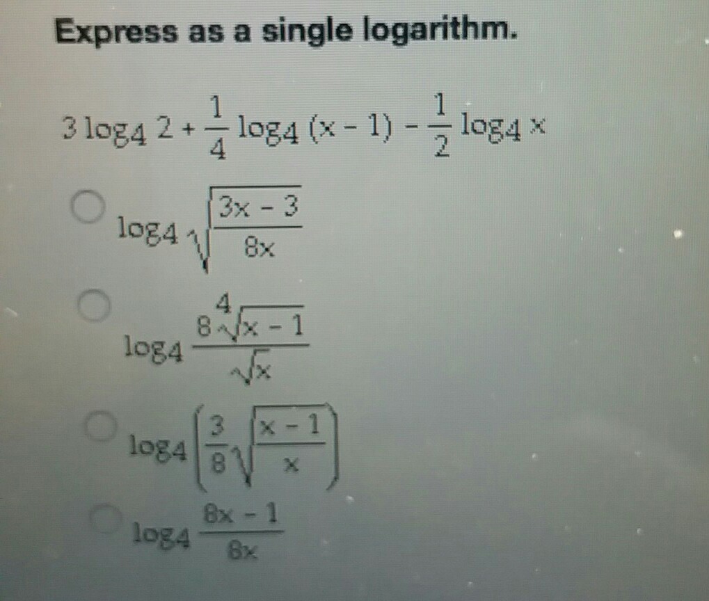 Solved Write as the sum and/or difference of logarithm | Chegg.com