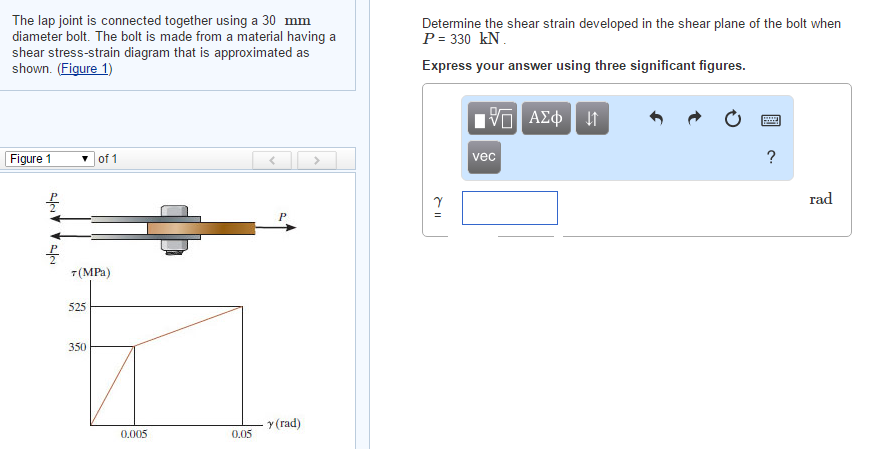 Solved The lap joint is connected together using a 30 mm | Chegg.com
