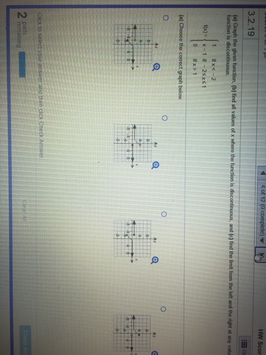 Solved Graph the given function, find all values of x where | Chegg.com