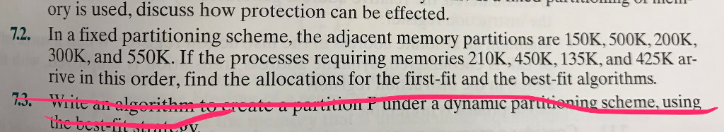 Solved In a fixed partitioning scheme, the adjacent memory | Chegg.com