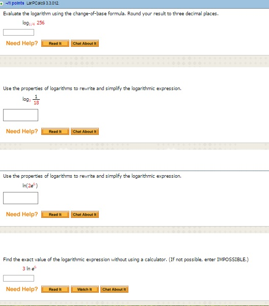 Solved Evaluate the logarithm using the change-of-base | Chegg.com