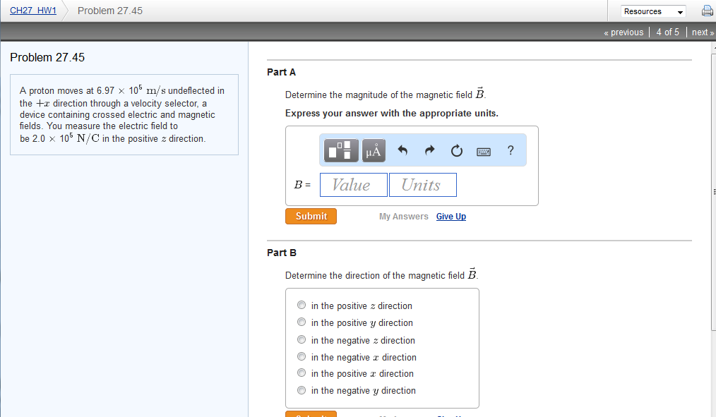 Solved CH27 H1 Problem 27.43 Resources - previous | 3 of 5 | Chegg.com